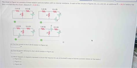 solved the circuit in figure a ﻿consists of three