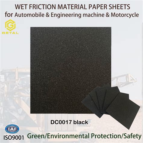 High Performance Paper Based Wet Friction Material Clutch Discs For Backhoe Loader Friction