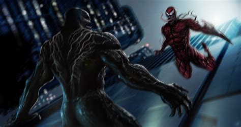 Venom Vs Carnage Movie Concept Art Wallpaper Hd Movies 4k Wallpapers