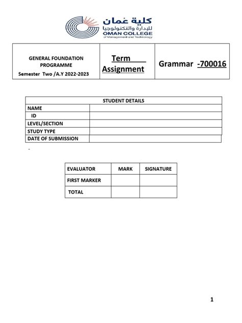 700016 Pbl Term Assignment Pdf