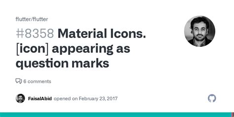 Material Icons Icon Appearing As Question Marks · Issue 8358