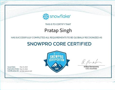pratap singh on linkedin snowflake dataanalytics certification