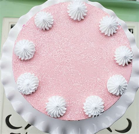 Fake Naked Cake Pink Drip Frosting Photo Props Event Etsy