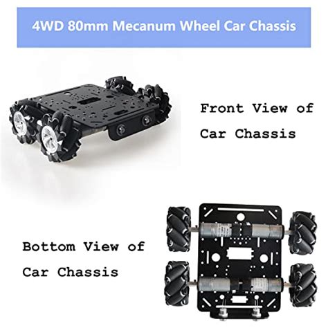 Professional 80mm Mecanum Wheel Car Chassis Mc200 For Arduino Raspberry Pi