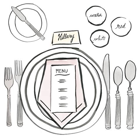 Dinner Table Drawing At GetDrawings Free Download