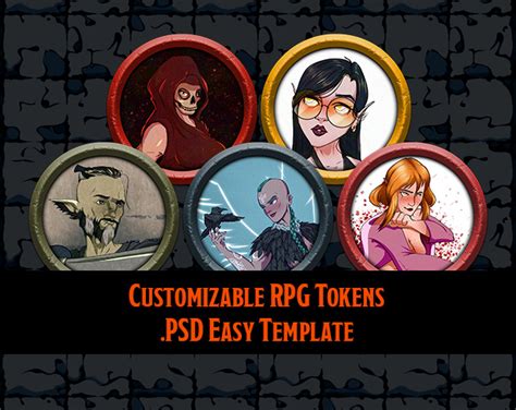 Rpg Map Token Template By Fernandor
