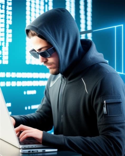 Premium AI Image Man Try To Hacker Computer Cyber Crime Photo