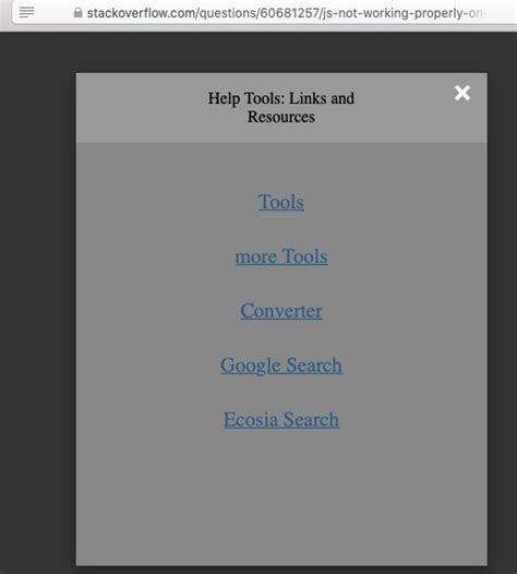 Javascript Js Not Working Properly On Ios Devices Only Sometimes