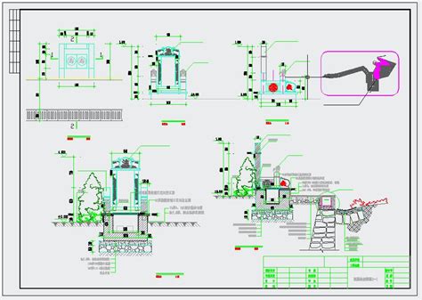 陵墓墓碑墓穴做法详图 Dwg 皮克文库