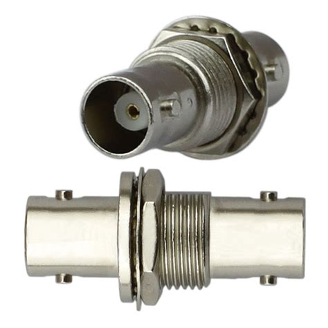 Free Delivery 2pcs BNC Female To Female Coupler Socket Connector Panel Mount Gender Changer In