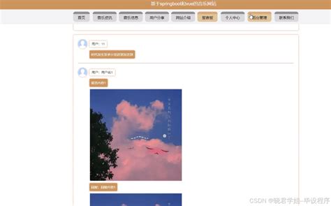 基于nodejs vue基于springboot和vue的音乐网站[开题 源码 程序 论文]计算机毕业设计 csdn博客