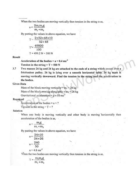 Class Chapter Dynamics Physics Notes With PDF Top Study World