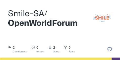 Github Smile Sa Openworldforum