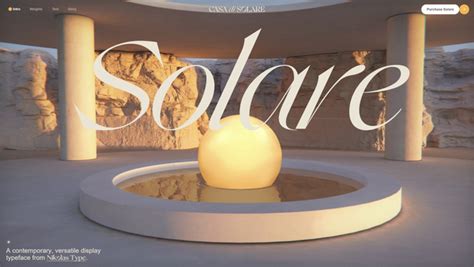 3d シーンは質感たっぷり！日本語にも対応した variable fonts の solare スペシャルサイト webgl 総本山