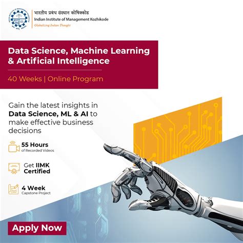 Iim Kozhikode Data Science Ml And Ai Programme On Linkedin Iimk Data Science And Artificial