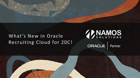 Oracle Recruiting Cloud 20c Update Namos Solutions