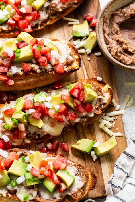 Molletes Mexican Open Faced Sandwich
