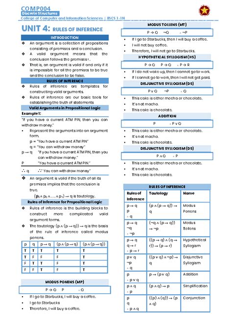 Discrete Structure College Of Computer And Information Sciences Bscs 1 1n Discrete