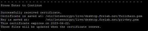 Vmware Unified Access Gateway Renew Letsencrypt Certificate