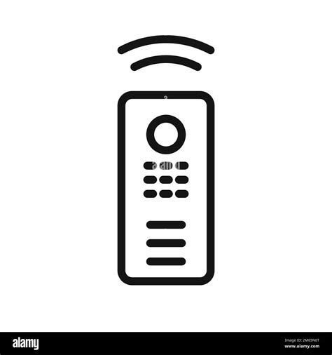 Controller Line Icon Isolated On White Background Black Flat Thin Icon On Modern Outline Style