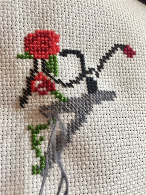 In Stitches By OKBD Boss Cross Stitch Pattern And Thin Line Between Love And Hate Cross Stitch