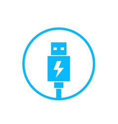 Usb Charging Plug Icon Royalty Free Vector Image