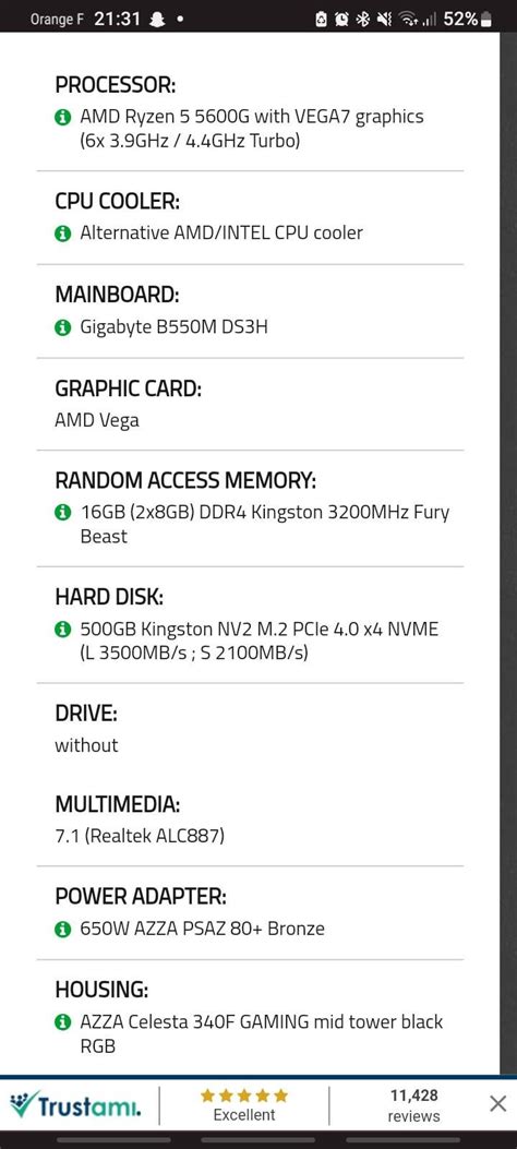 your thoughts on this config it costs 499 euros r pcmasterrace