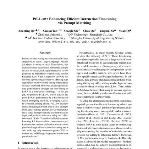 Pillow Enhancing Efficient Instruction Fine Tuning Via Prompt Matching