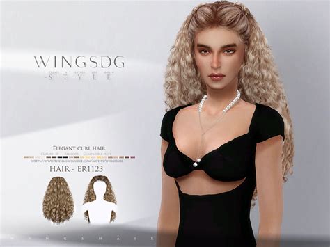 The Sims Resource Wings Er1123 Elegant Curl Hair