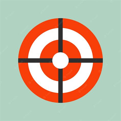 premium vector dart board target flat style vector illustration