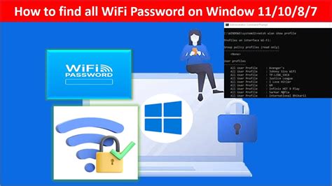 How To Find All Wi Fi Passwords With Only 1 Command Using Cmd Windows 10 11 Wifipassword