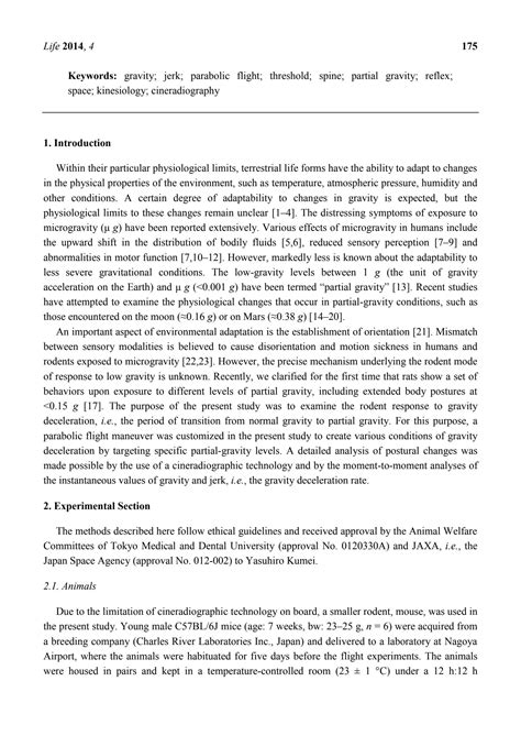 solution cineradiographic analysis of mouse postural response to