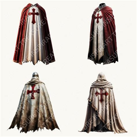 Medieval Knight Clipart Crusader Knight Cloak Fantasy Medieval Cloak
