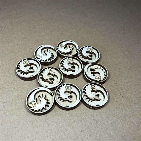 Numbered Monster Token Sets