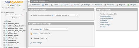 usage of the database strato