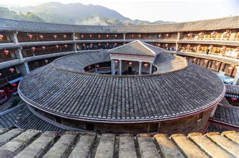 Characteristic Ancient Architecture From The Earthen Building In Fujian