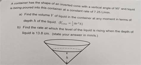 Solved Using Calculus And Showing All Working Out Solve The Chegg Com
