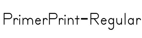 PrimerPrint Regular Font FFonts Net