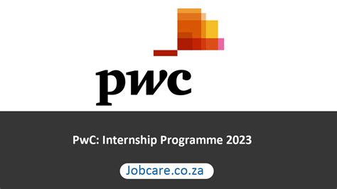 PwC Internship Programme Jobcare