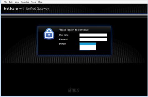 Techdev Corner How To Add A Domain Name Drop Down For Netscaler Gateway 11