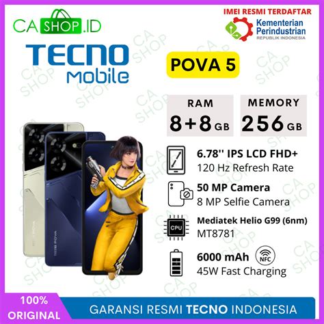 Jual Tecno Pova Series | Pova 5 Pro 8GB / 256GB | Pova 5 8/256 | Neo 3 ...