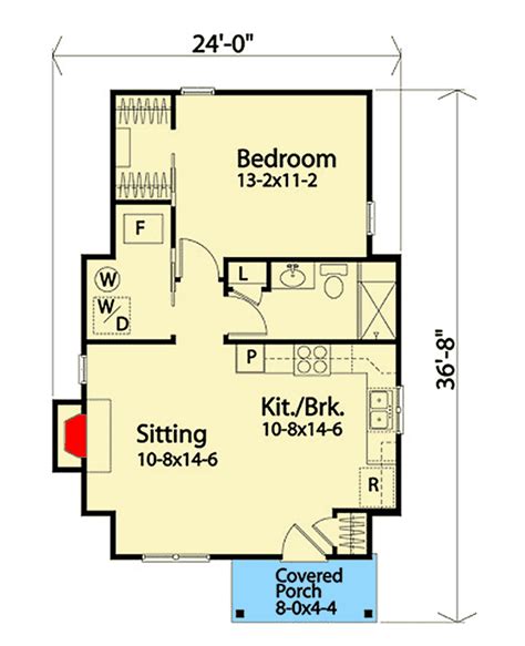 One Bedroom Tiny Home Floor Plans