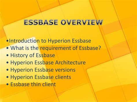 Ppt Hyperion Essbase Online Training Hyperion Essbase Project