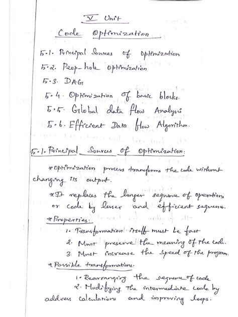 Compiler Design Unit 5 Pdf