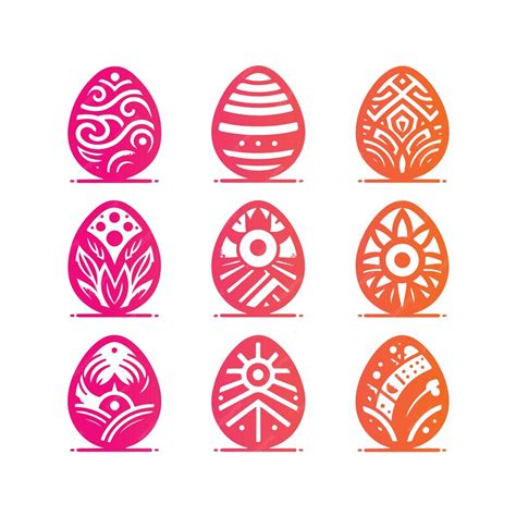 Easer Egg Collection Logo Premium Ai Generated Vector
