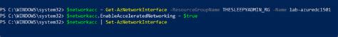 Enable Accelerated Networking On Existing Azure Vms Thesleepyadmins