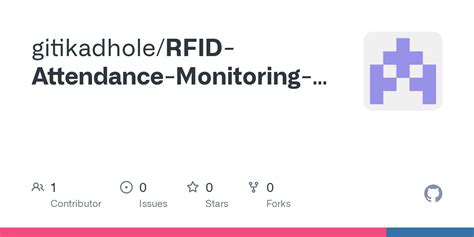 GitHub Gitikadhole RFID Attendance Monitoring System