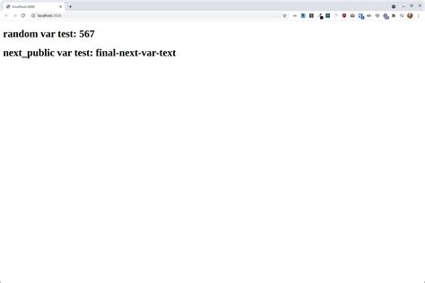 Can T Get Updated Env To Load From Built Next Js When Running Npm Start Vercel Next Js