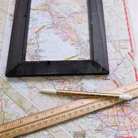 DIY Map Frame POPSUGAR Smart Living