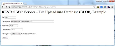 Inserting And Retrieving Binary Data With Sql Server Database Using Jax